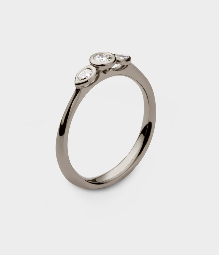 Angel Three Stone Engagement Ring – Stephen Einhorn